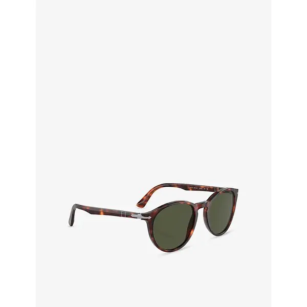Persol Po3152s Round-frame Sunglasses - Brown