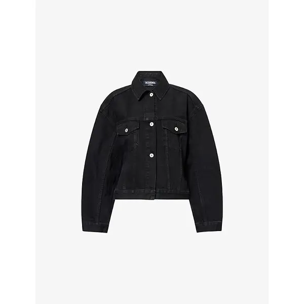 Jacquemus La Veste Regular-fit Denim Jacket - Black