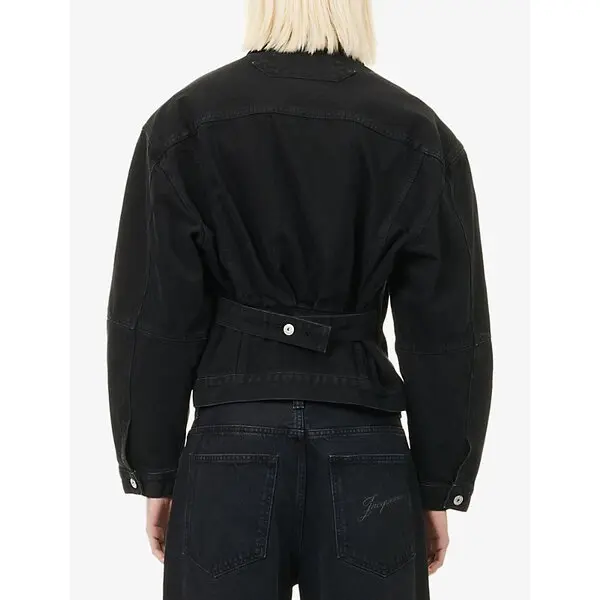 Jacquemus La Veste Regular-fit Denim Jacket - Black