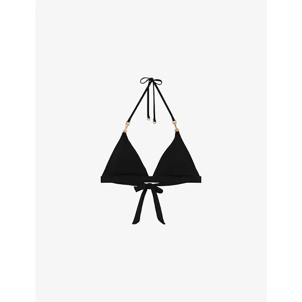 REISS Riah Side-tie Low-rise Bikini Bottom - Black
