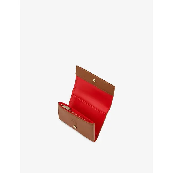 CHRISTIAN LOUBOUTIN Mooncrest Compact Grained Leather Wallet