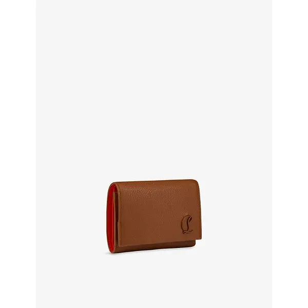 CHRISTIAN LOUBOUTIN Mooncrest Compact Grained Leather Wallet