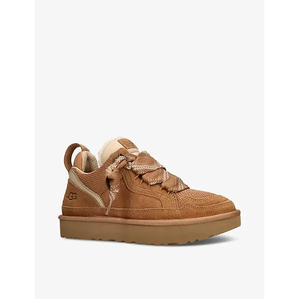 UGG Lowmel Suede And Mesh Low-top Trainers - Tan