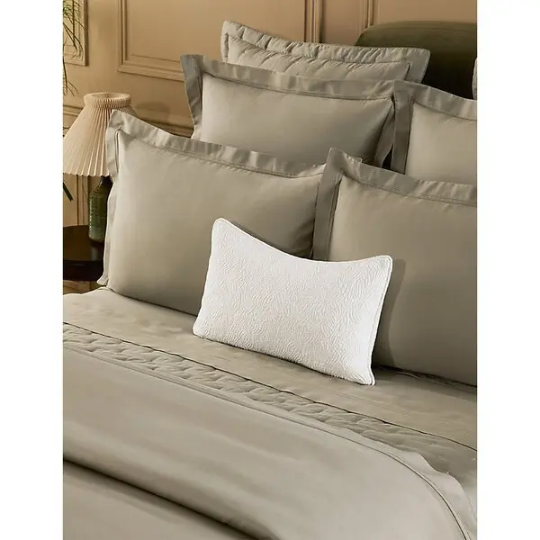 YVES DELORME Triomphe Cotton Flat Sheet - Kaki