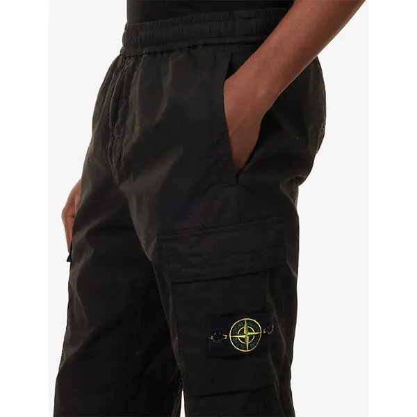 Stone Island Paracadute Cotton Cargo Trousers