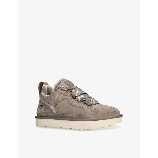 UGG Lowmel Suede And Mesh Low-top Trainers - Grey/m.cmb