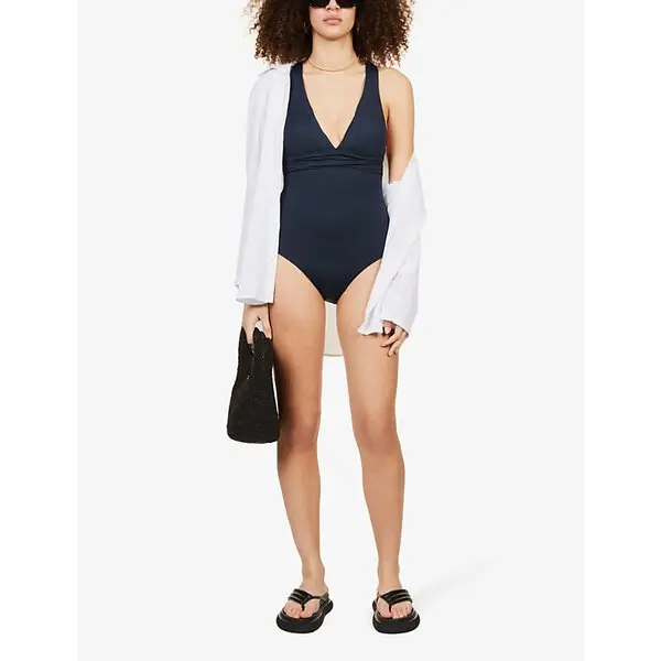 Seafolly Collective V-neck One-piece Swimsuit - True Navy
