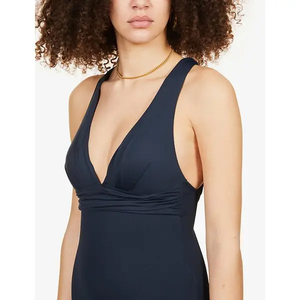 Seafolly Collective V-neck One-piece Swimsuit - True Navy