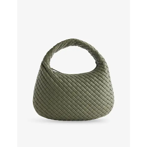 Bottega Veneta Small Leather Hobo Bag - Pickle-silver