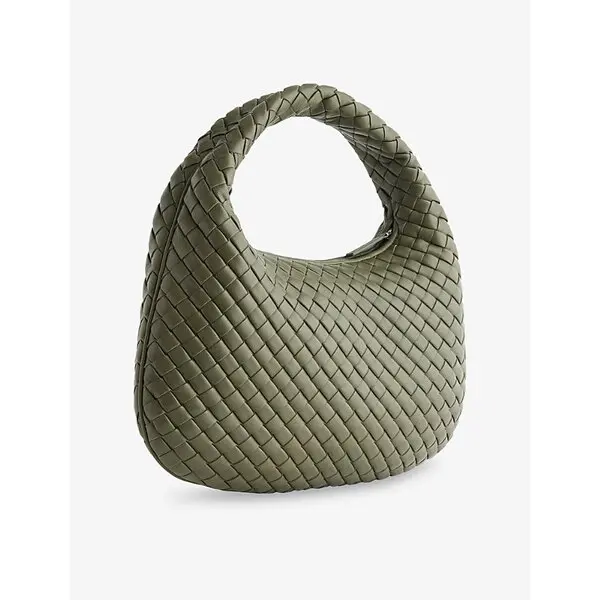 Bottega Veneta Small Leather Hobo Bag - Pickle-silver