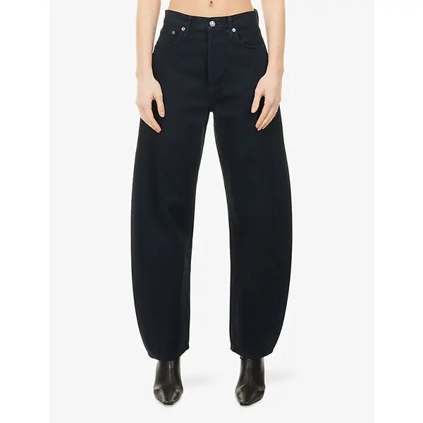 AGOLDE Luna Pieced Barrel-leg Denim Jeans - Illusion