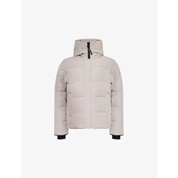 Canada Goose Macmillan Funnel-neck Twill-down Parka Jacket - Limestone