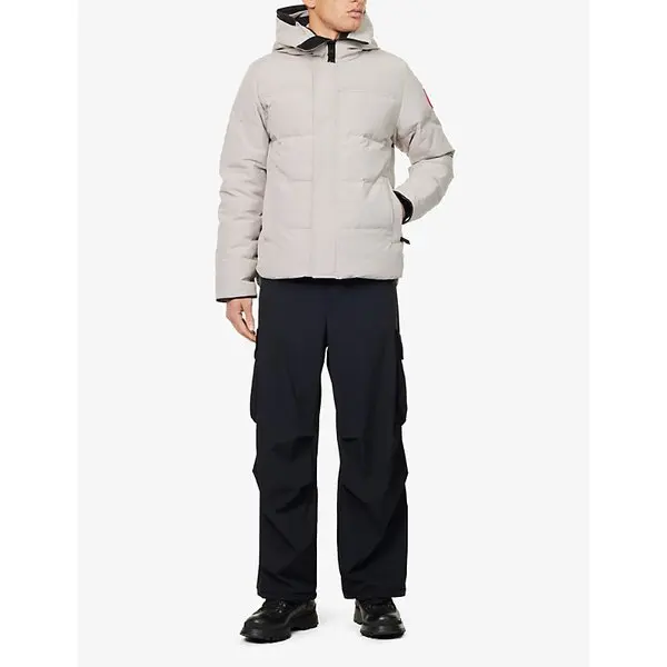 Canada Goose Macmillan Funnel-neck Twill-down Parka Jacket - Limestone