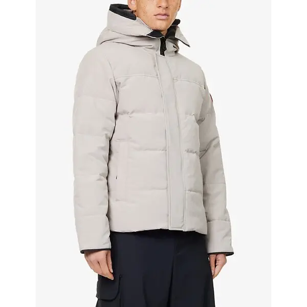 Canada Goose Macmillan Funnel-neck Twill-down Parka Jacket - Limestone