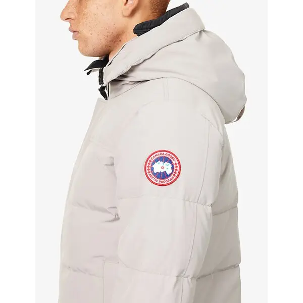 Canada Goose Macmillan Funnel-neck Twill-down Parka Jacket - Limestone
