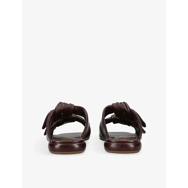 Officine Creative Suki Flat Leather Sandals - Brown