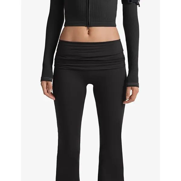 NIKESKIMS Matte Fold-over Slim Flare Leggings