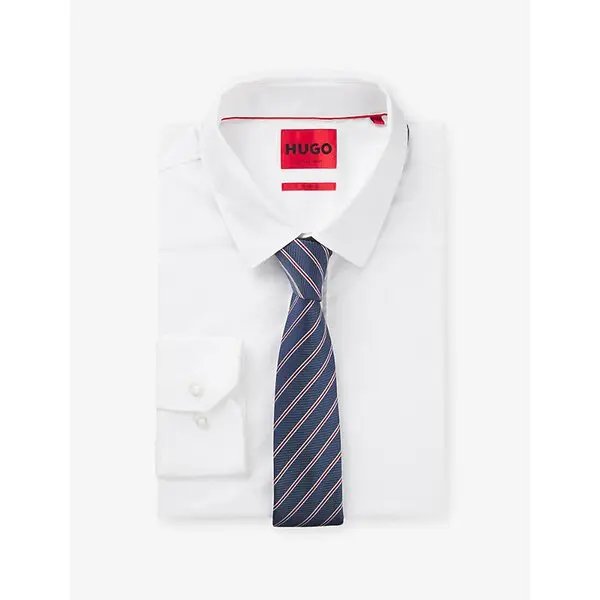 Hugo Stripe-pattern Silk Tie