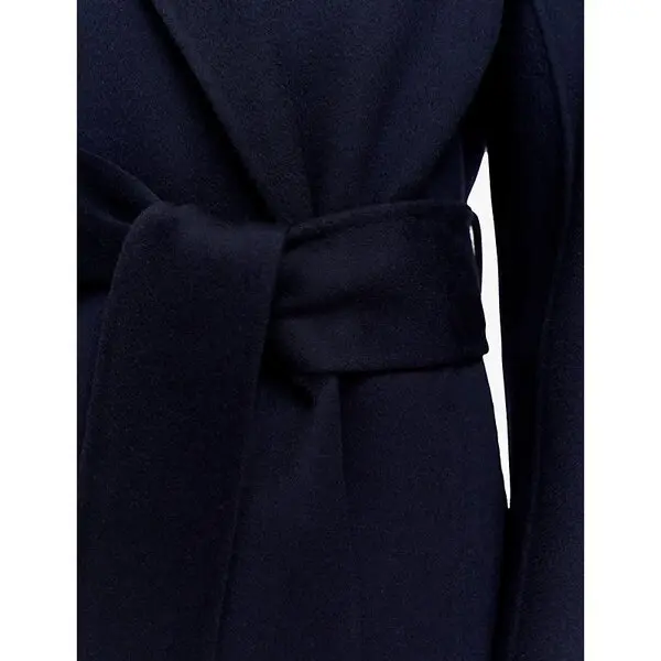 JOSEPH Costana Double-faced Wool And Cashmere Coat - Navy