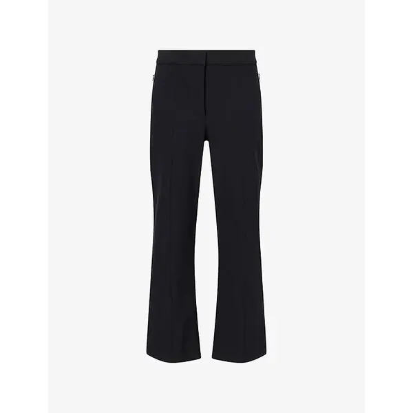 Theory Seamed Kick Cropped-leg Woven Trousers