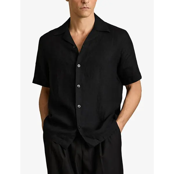 REISS Beldi Oversized-fit Linen Shirt