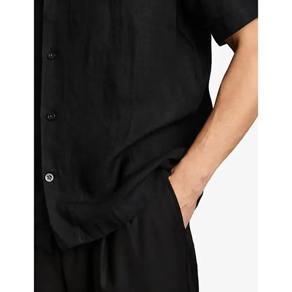 REISS Beldi Oversized-fit Linen Shirt