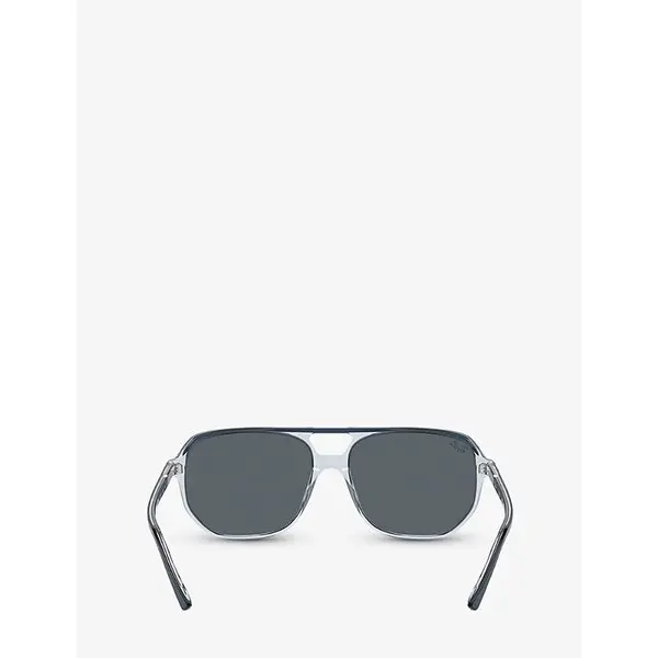 Ray-ban Rb2205 Bill One Irregular-frame Acetate Sunglasses - Blue