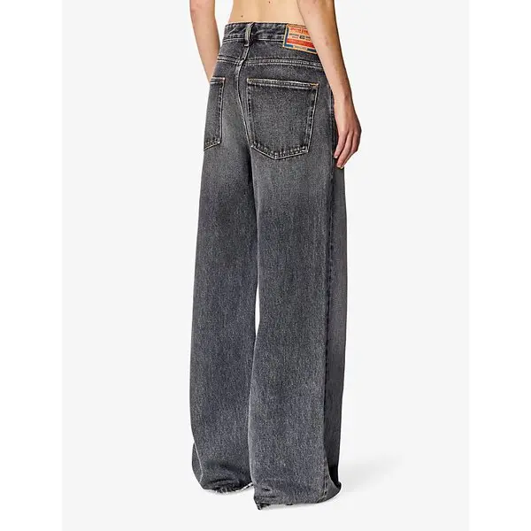 DIESEL® 1996 D-sire Distressed Wide-leg Jeans