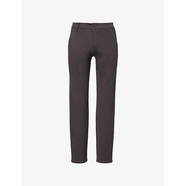 Paige Transcend Knit Stafford Tapered Trousers - Rocket