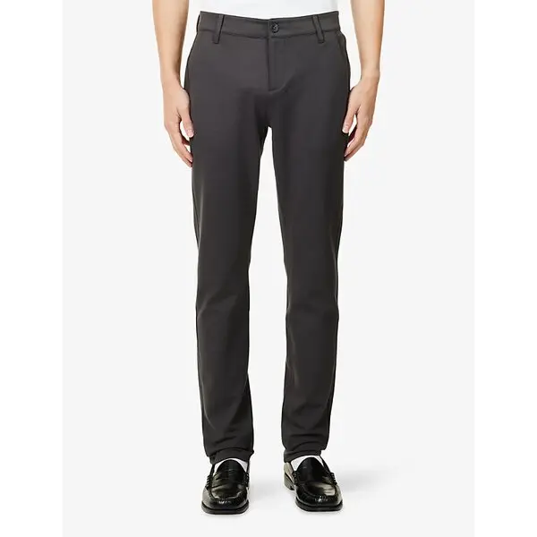 Paige Transcend Knit Stafford Tapered Trousers - Rocket