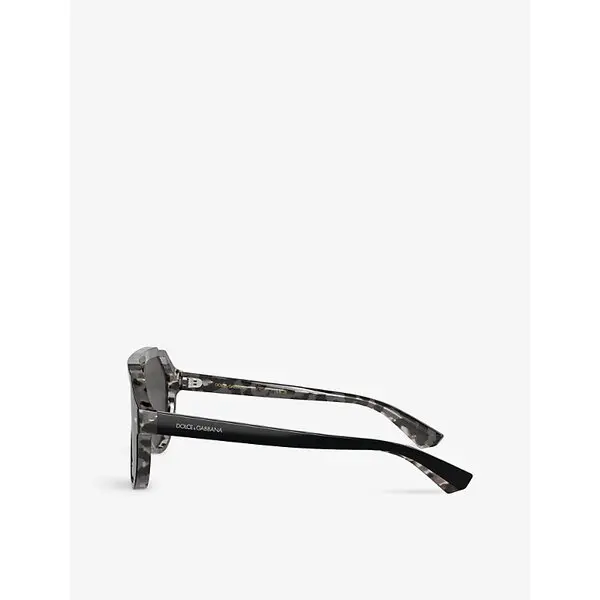 Dolce & Gabbana Dg4452 Aviator-frame Sunglasses