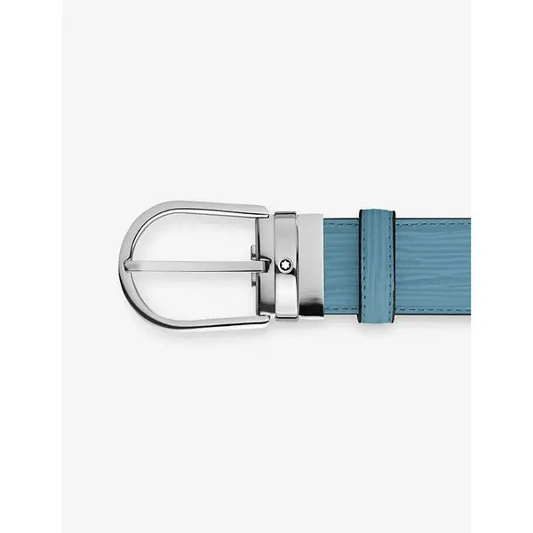Montblanc Logo-plaque Leather Belt