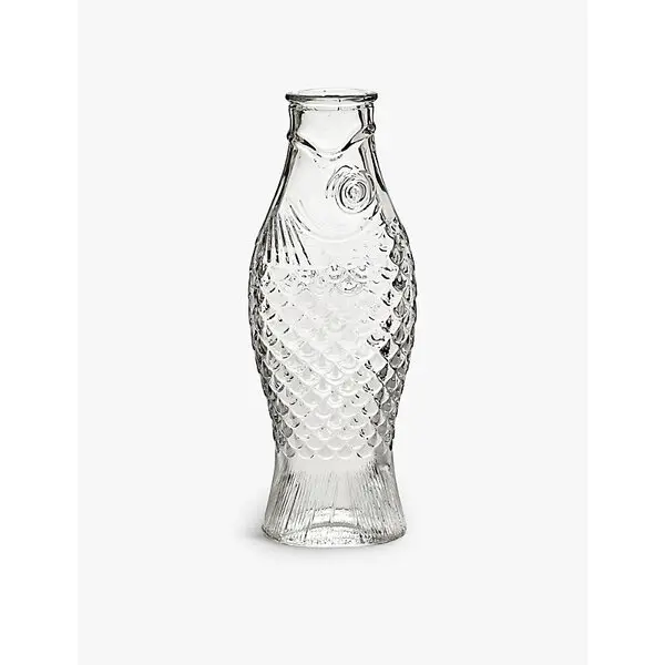 SERAX Paola Navone Fish & Fish Glass Bottle 1l - Clear