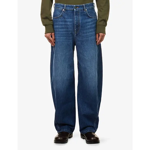Givenchy Twisted-seam Wide-leg Denim Jeans