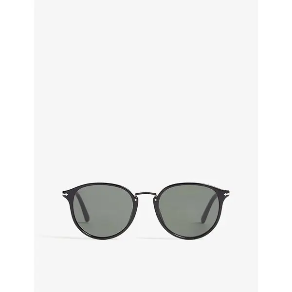 Persol Po3210s Oval-frame Sunglasses - Black