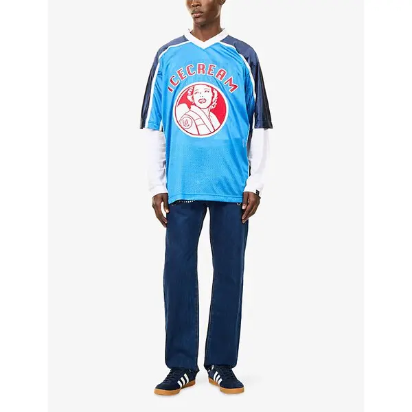 ICECREAM Graphic Jersey Football Top