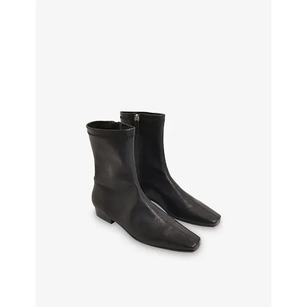 Whistles Flat Leather Ankle Boots