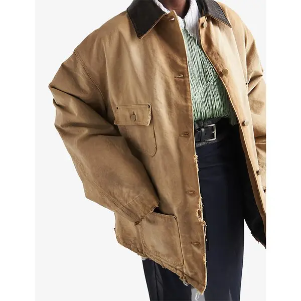 Prada Distressed Canvas Jacket