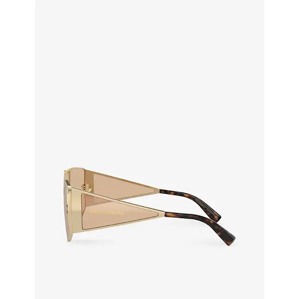 Dolce & Gabbana Rectangle-frame Metal Sunglasses