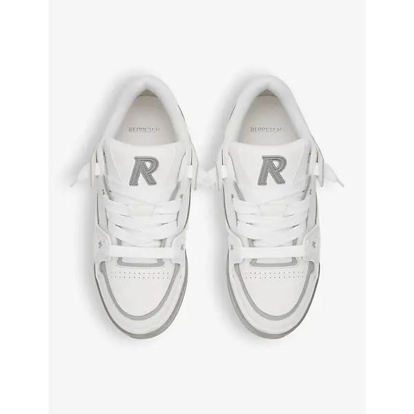 REPRESENT Studio Panelled Leather Mid-top Sneakers