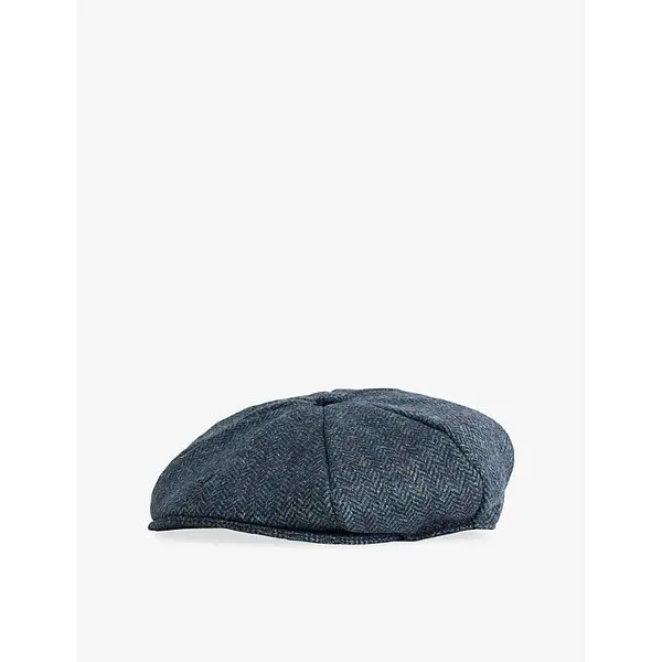 DENTS Durleight Tweed Cap - Navy