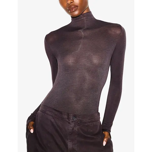 SKIMS Long Sleeve Mock Neck Bodysuit