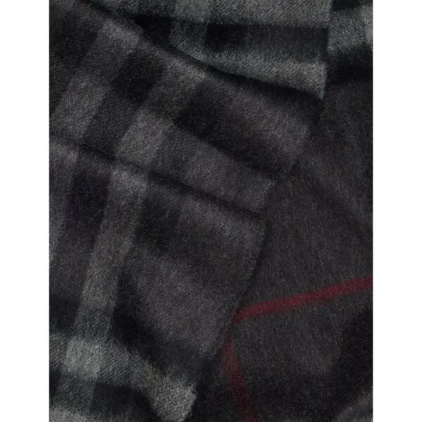 Burberry Giant Check Tassel-trim Cashmere Scarf