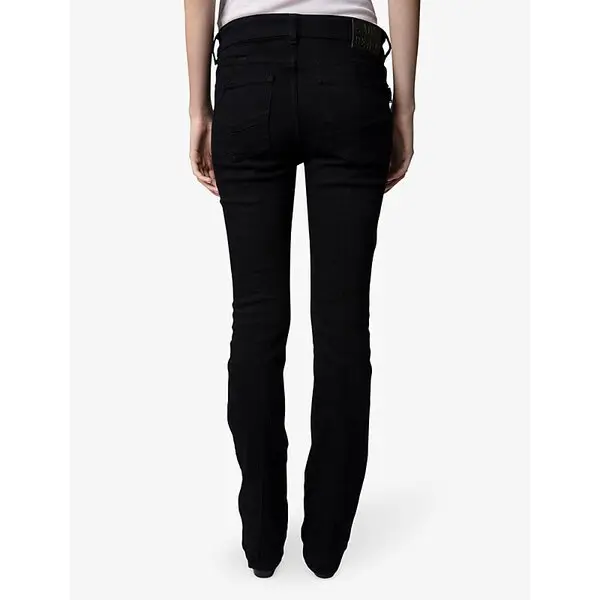 Zadig&Voltaire Eclipse Flared-leg Mid-rise Stretch Cotton Jeans