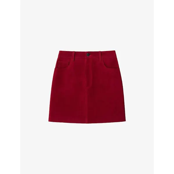 RO&ZO A-line Suede Mini Skirt