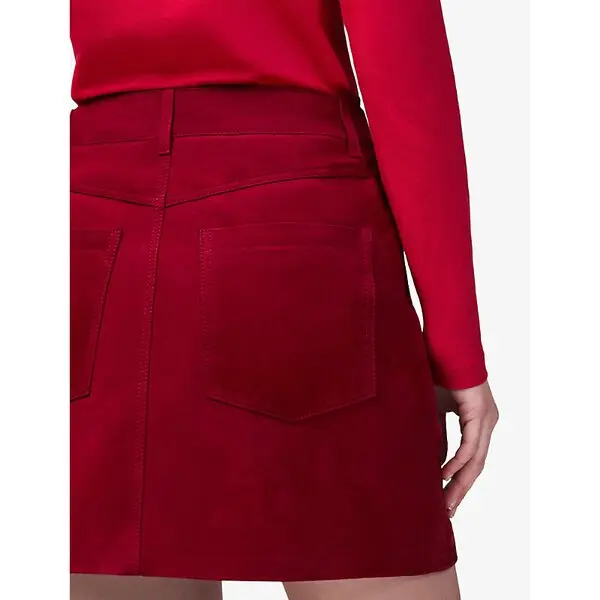 RO&ZO A-line Suede Mini Skirt