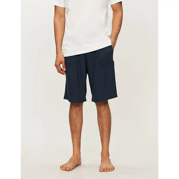 Derek Rose Basel Stretch-modal Shorts - Blue