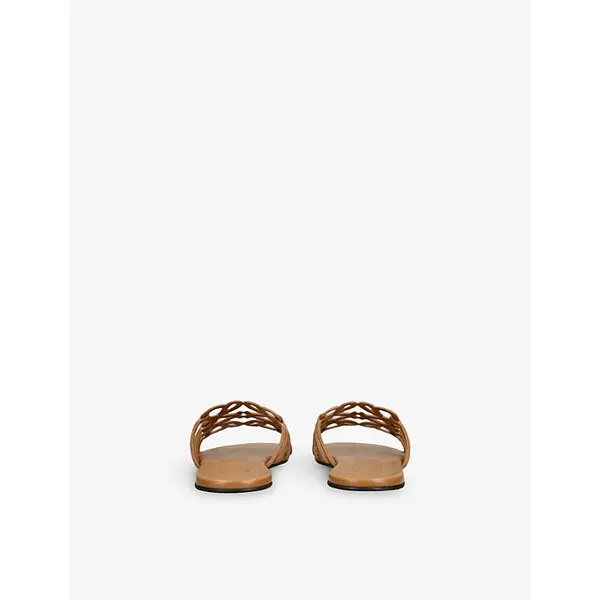 Loewe Petal Anagram Leather Slides