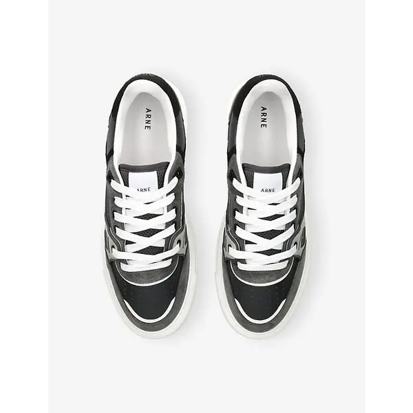 ARNE Atlas Leather And Mesh Trainers