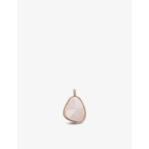 Monica Vinader Deia Rose Quartz Pendant - Pink
